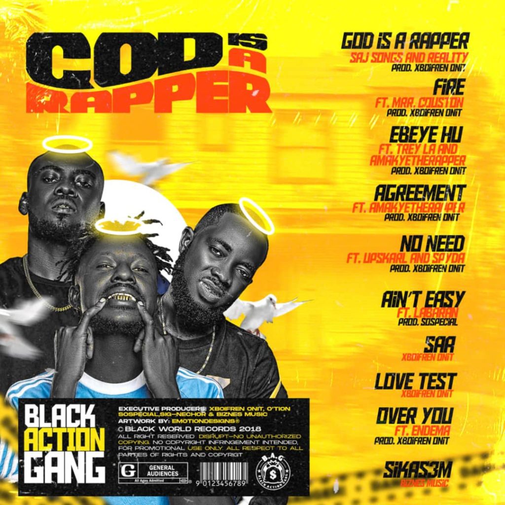 Black Action Gang Unveils Tracklist Of Debut Album, 'God Is A Rapper ...